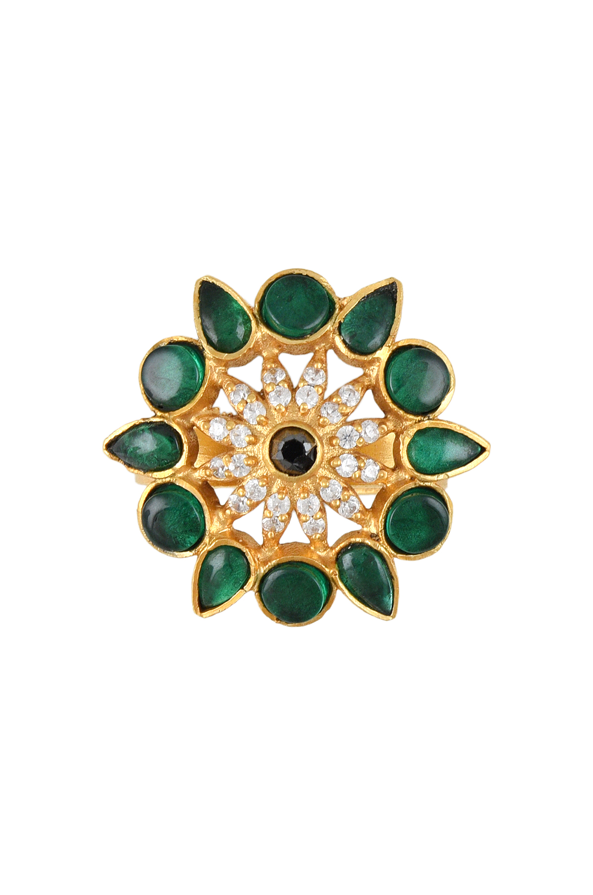 Gold Plated Silver Maryam Ring