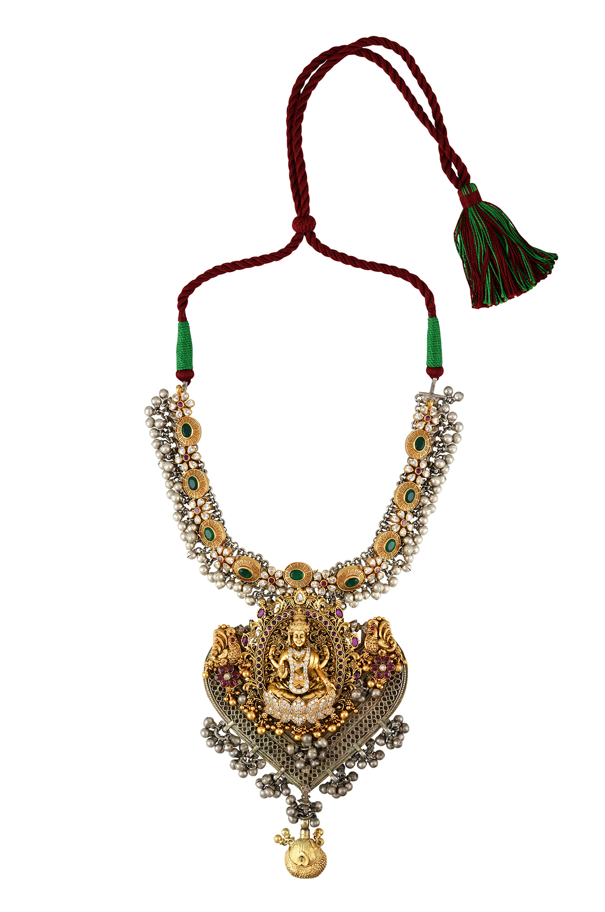 Dual Tone Silver Varunavi Necklace