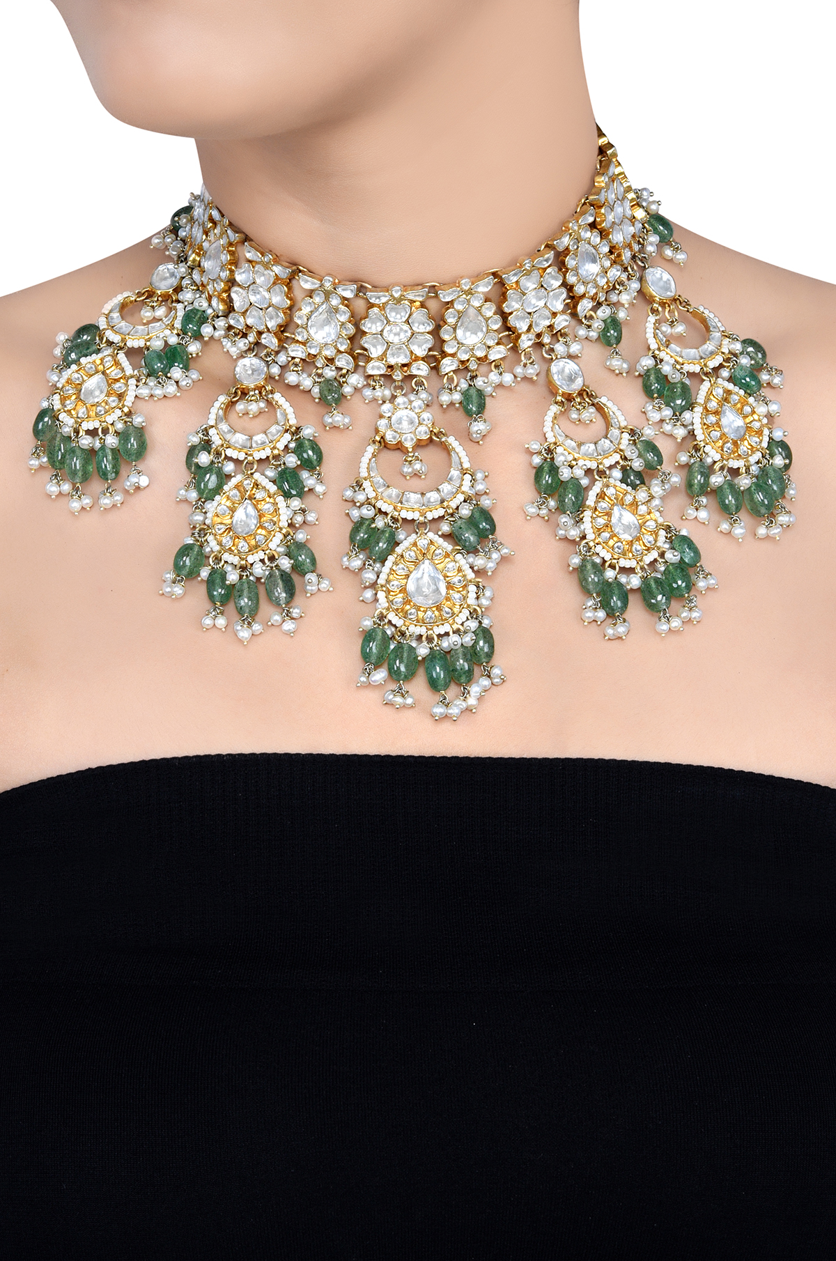 Silver Shefalika Jadau Necklace