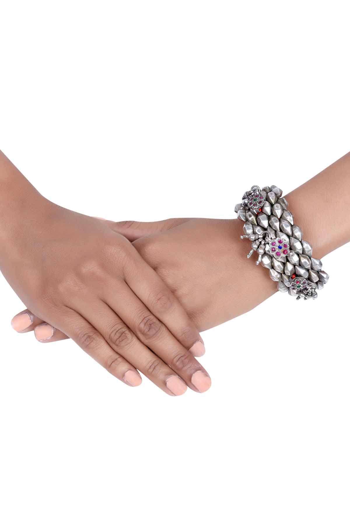 Silver Arya Thread Paunchi